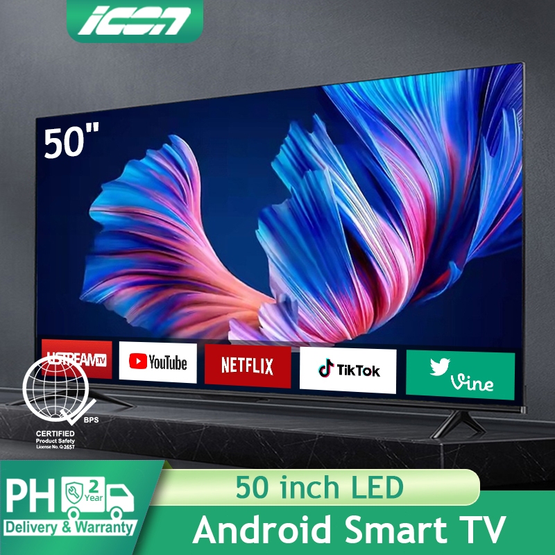 ICON Smart Tv 50 Inch Hd LED Extra Slim Television 109cm X 70cm ...