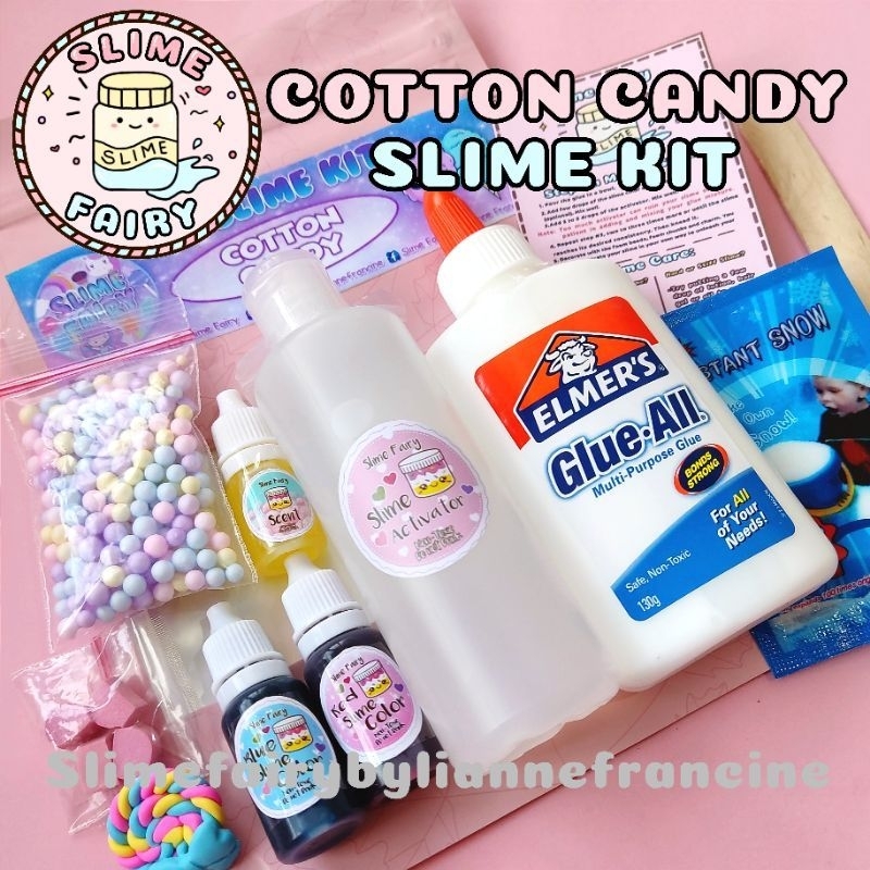 BIG COTTON CANDY SLIME KIT BY SLIME FAIRY | Shopee Philippines