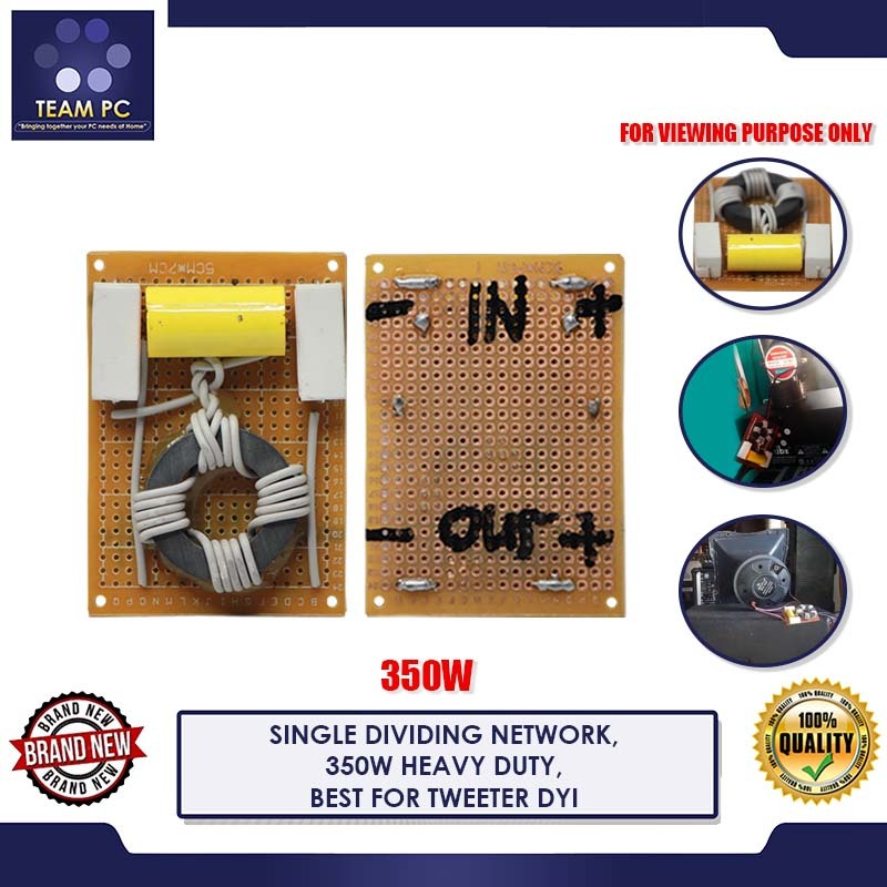 SINGLE DIVIDING NETWORK, 350W HEAVY DUTY, BEST FOR TWEETER DYI | Shopee ...