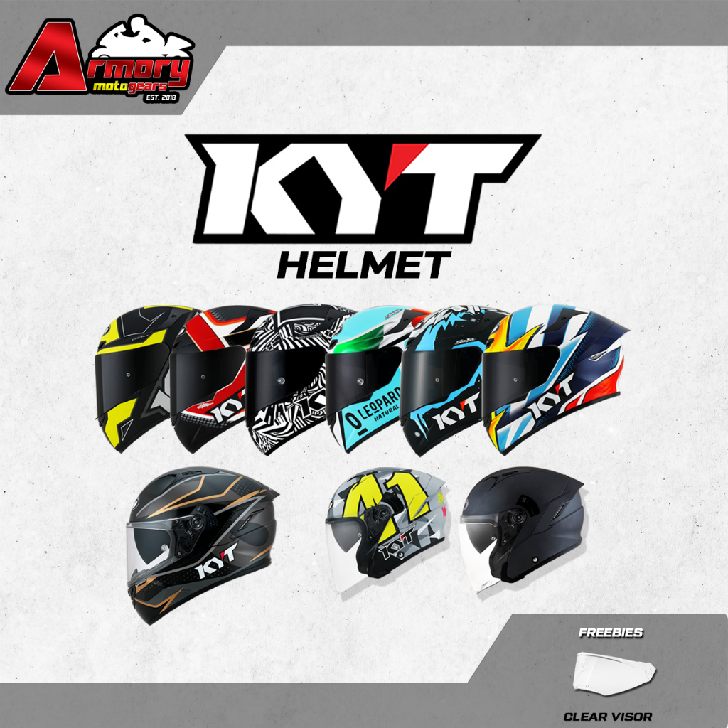 KYT HELMET FULL FACE HELMET & HALF FACE HELMET | Shopee Philippines