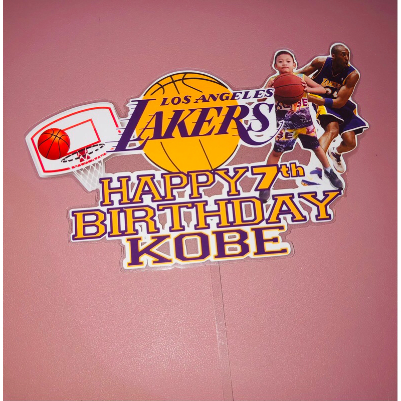Lakers Kobe Laminated Cake Topper customized | Shopee Philippines