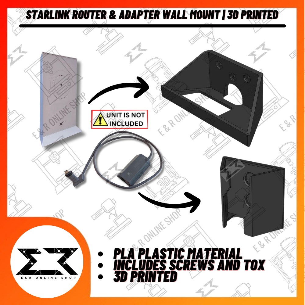 STARLINK Router & Adapter Wall Mount 3D Printed | Shopee Philippines