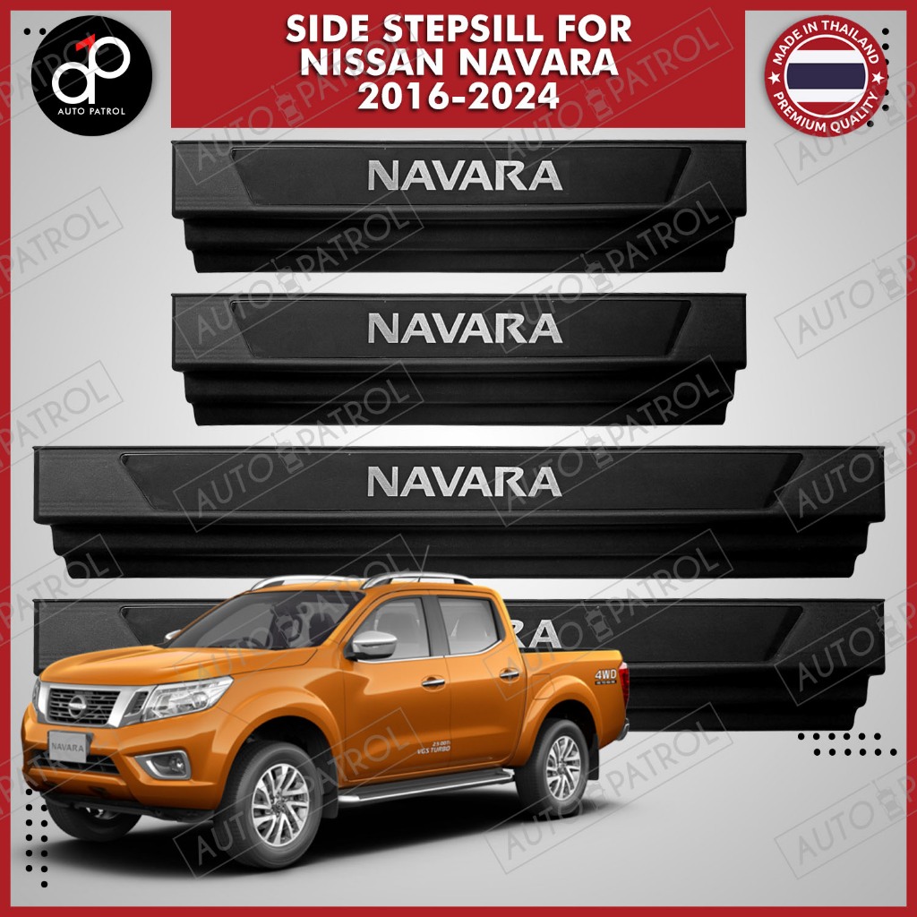 NISSAN NAVARA 2016-2024 4pcs DOOR SIDE STEP SILL (MADE IN THAILAND ...