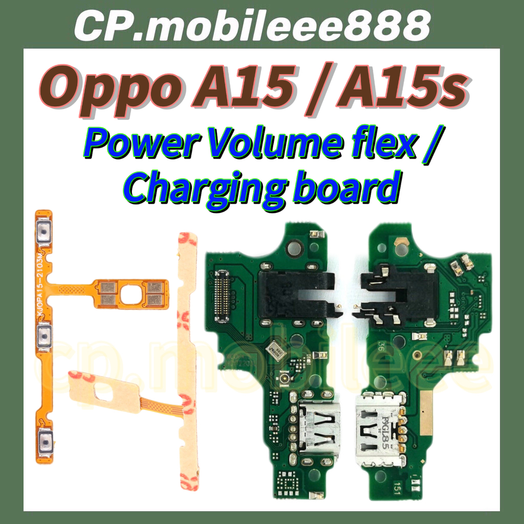 Oppo A15 A15s Power Volume Flex Button Switch USB Charging Port Board ...