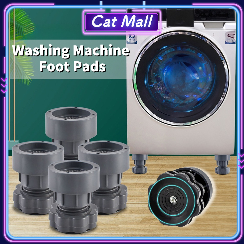 Universal Washing Machine Foot Pads Adjustable Heightener Washing ...
