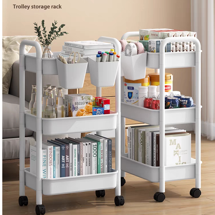 Trolley cart organizer 3Tier Moving Rack Kitchen Storage trolley rack ...