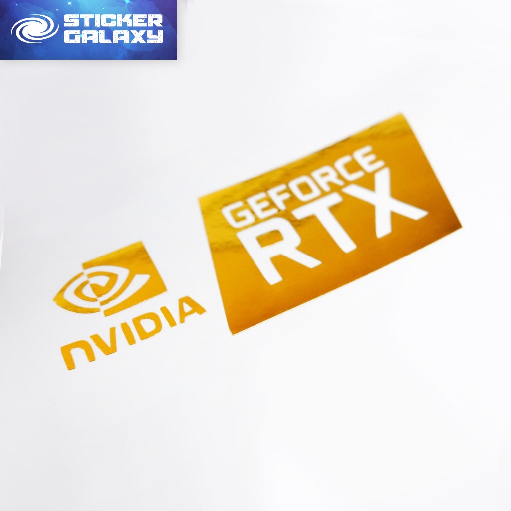 Geforce RTX (WATERPROOF STICKER) for pc gamer for pc case, laptop ...