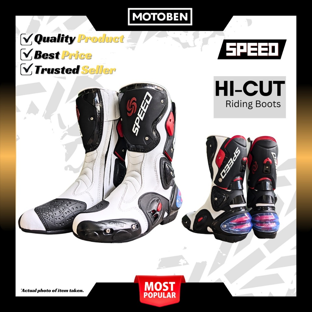 Speed Hi-Cut Racing Boots | Shopee Philippines