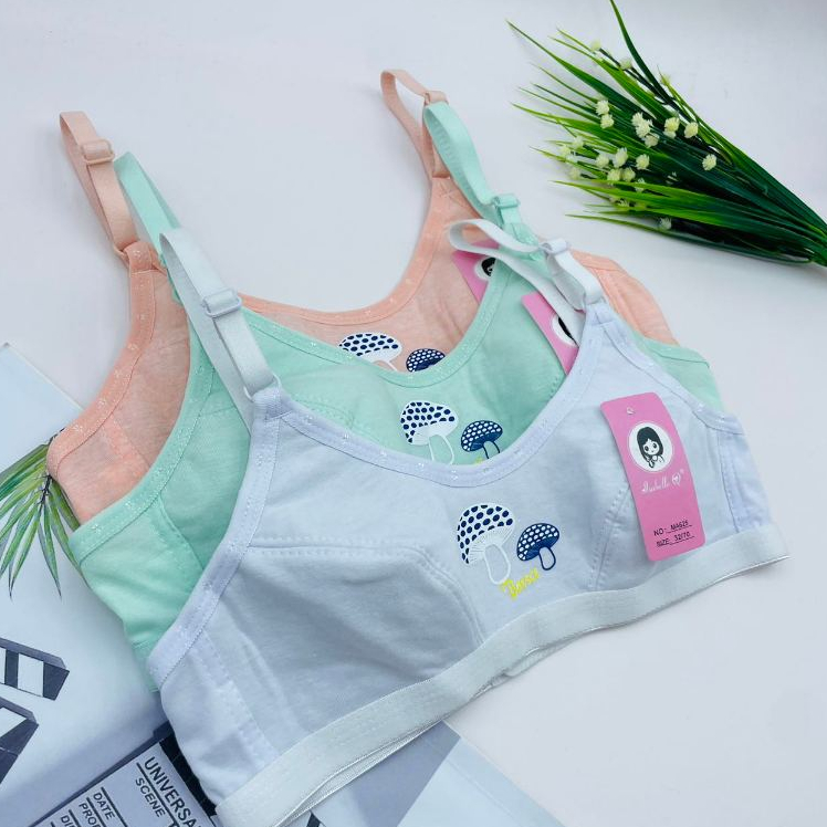 Isabelle. Q Cotton Buy1take2 baby bra mushroom MA625 | Shopee Philippines