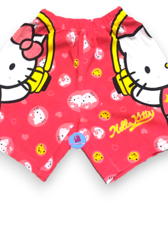 Hello Kitty Short Character Printed For Girl Kids Wear Garterized ...