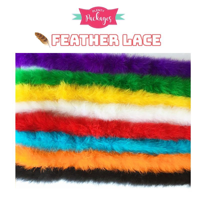 Feather Lace 10 Yards Per Pack (Gowns/Events/Fashion/Accessories ...