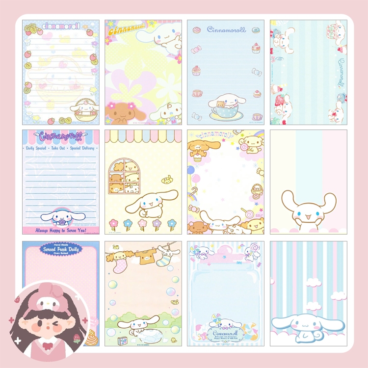 Cinnamoroll Notepad 24 Loose Sheets Random | Shopee Philippines