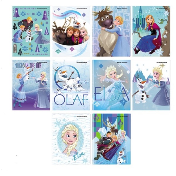 ORIONS Disney Frozen WRITING NOTEBOOK w/ Plastic Jacket - 80 leaves ...