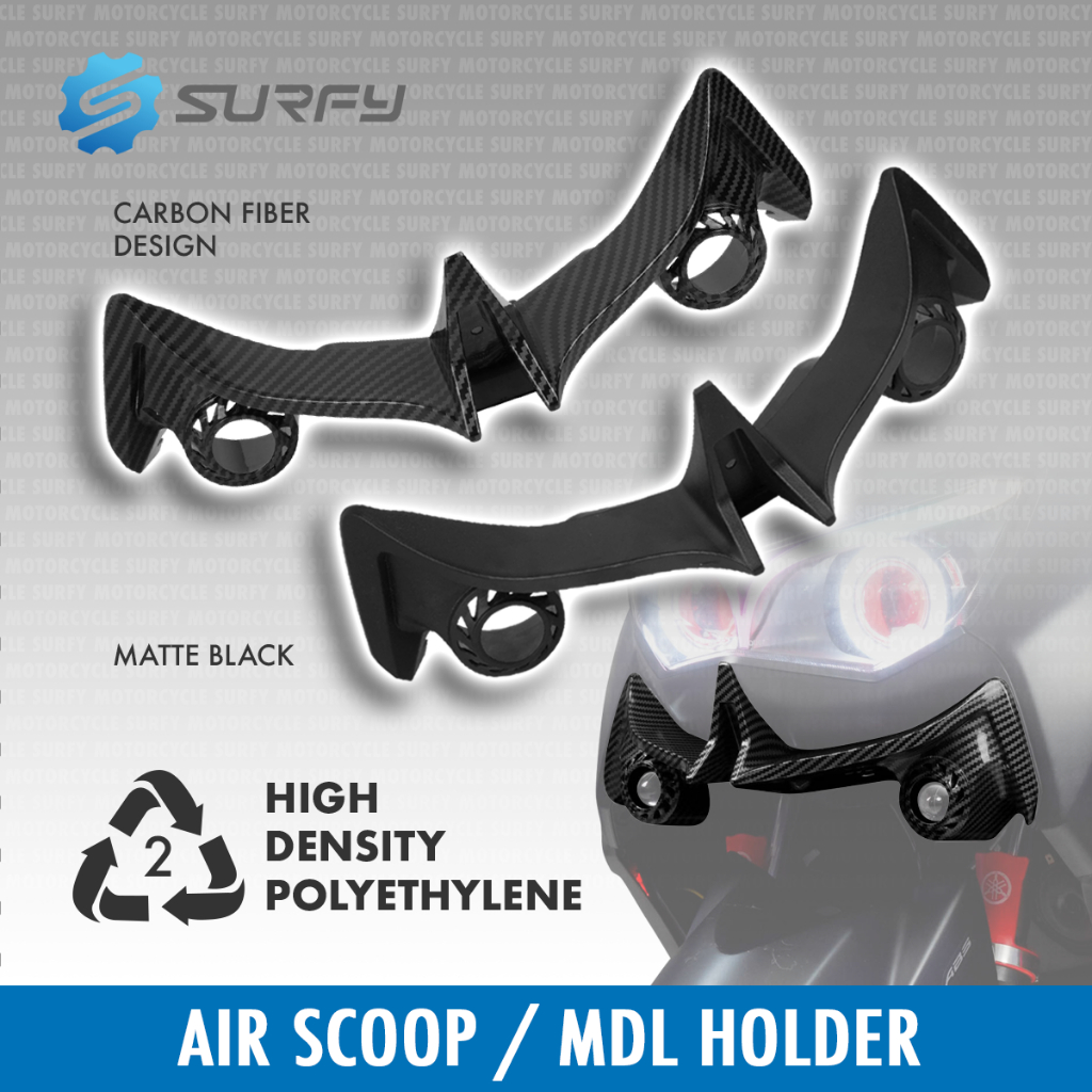 Nmax V2 Head Light Cover Winglet Airscoop Garnish Mini Driving Light ...