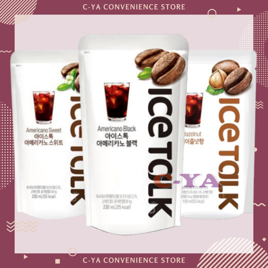 ICE TALK Korean Iced Coffee Pouch Drink 230ml | Shopee Philippines