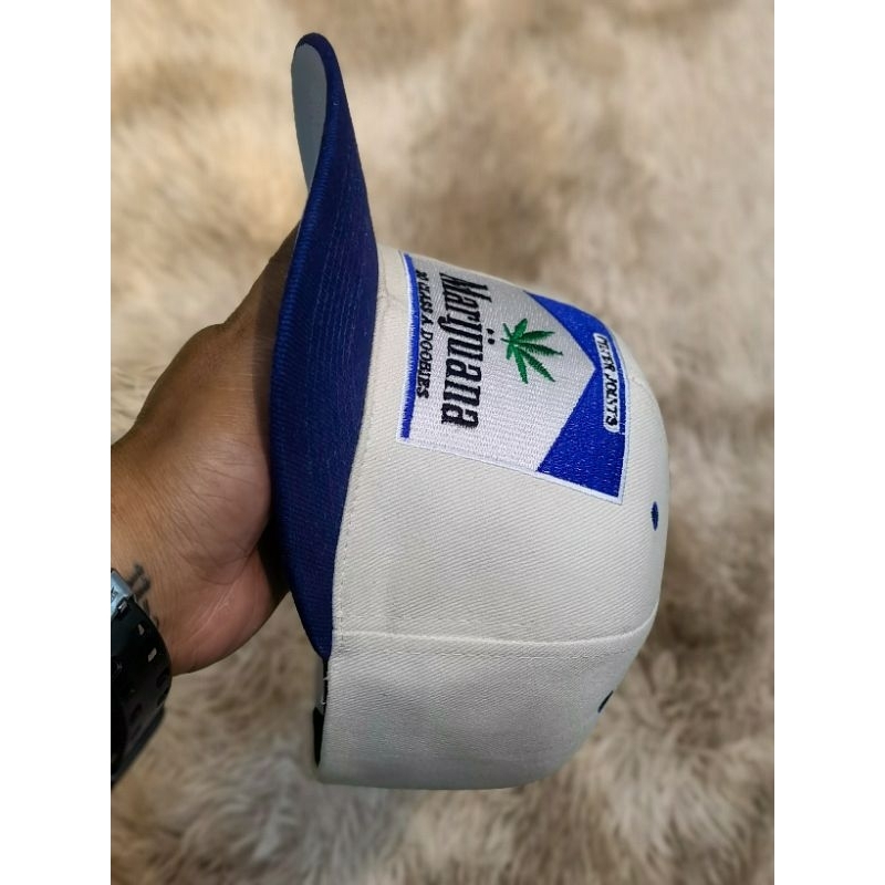 customized organic BLUE snapback cap | Shopee Philippines