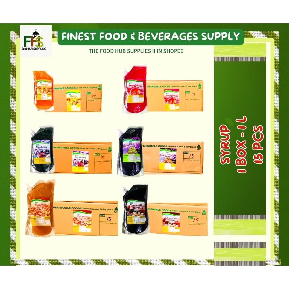 ACC Syrup 1L toppings - 15pcs/box | Shopee Philippines