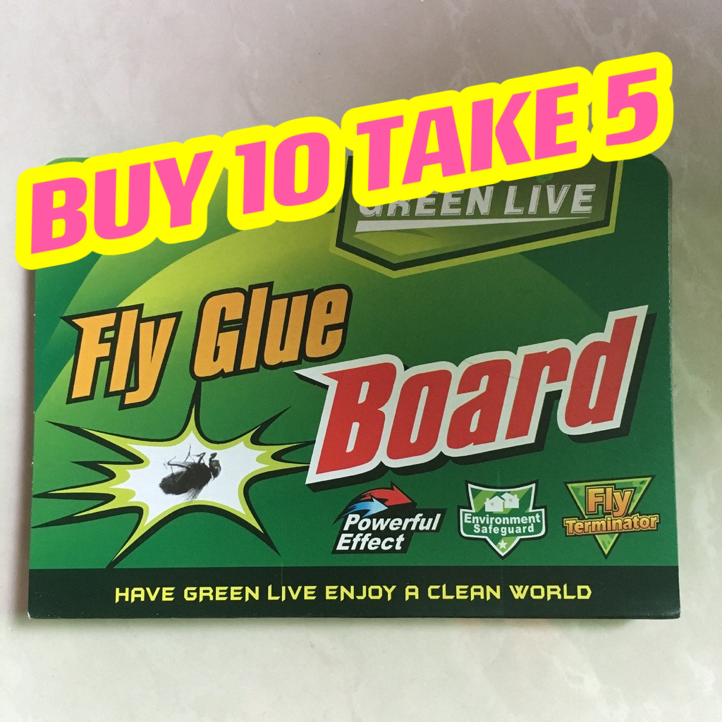Fly glue board Fly sticker Insect trap board Flies / Langaw adhesive ...