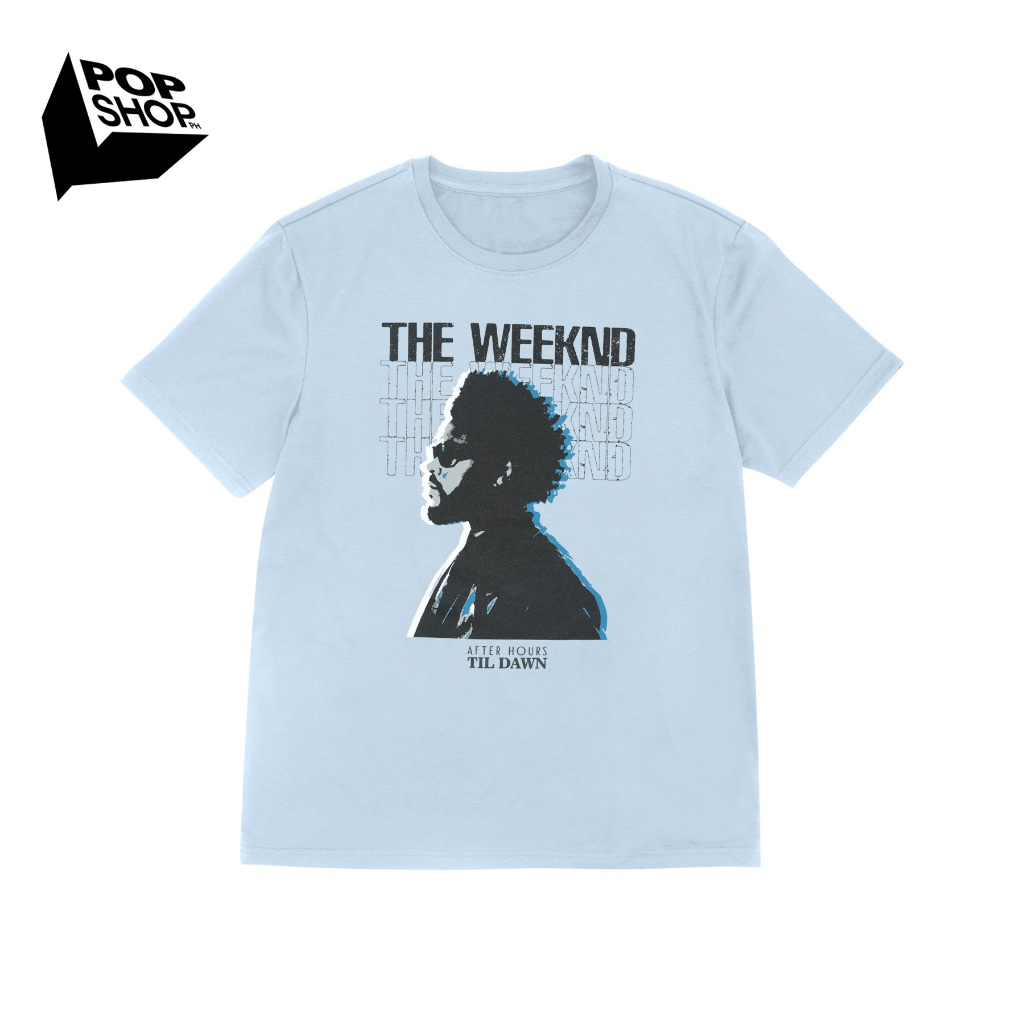 Pop Shop Men's Music The Weekend Graphic Tees - Celestial Blue | Shopee ...