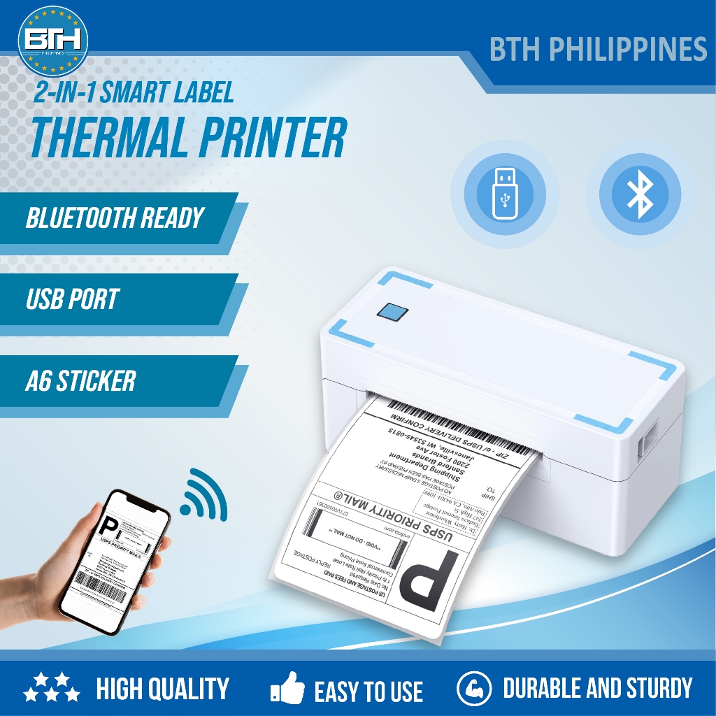 Xprinter XP-D463B Thermal Label Printer (USB+BLUETOOTH) | Shopee ...