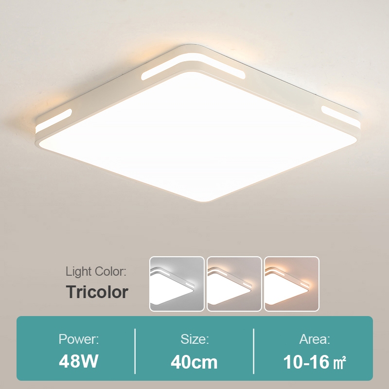 Yowxii Tri Color Ceiling Lights LED Room Light For Bedroom Living Room ...