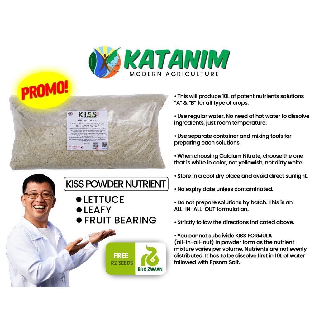 KISS Powder Nutrient ONLY for 10 Liters | Formulated and Manufactured ...