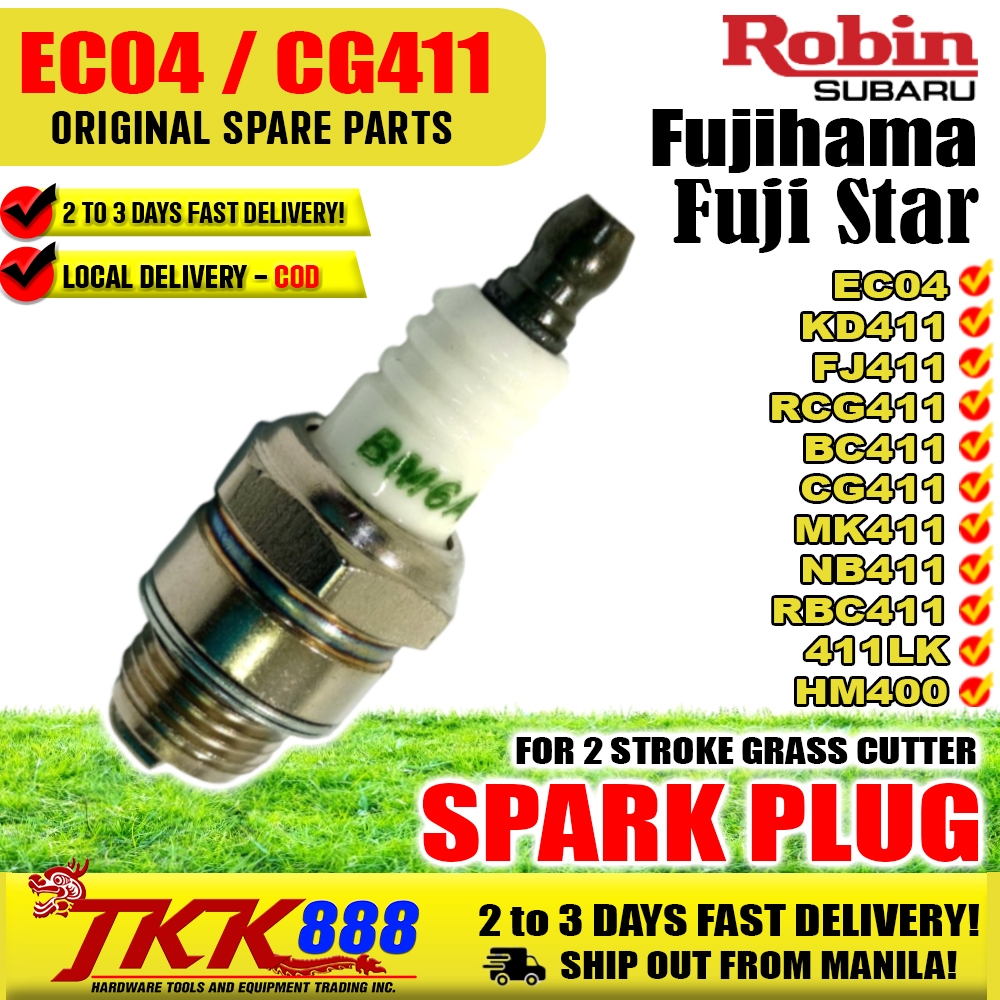 EC04/CG411 Sparkplug Spark plug (3PCS) for Robin EC04, CG411 2 stroke ...