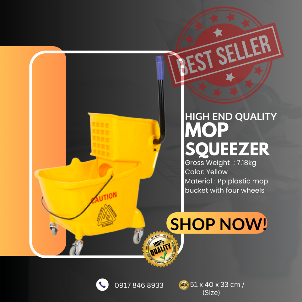Mop Squeezer Premium Bucket Heavy Duty | Shopee Philippines