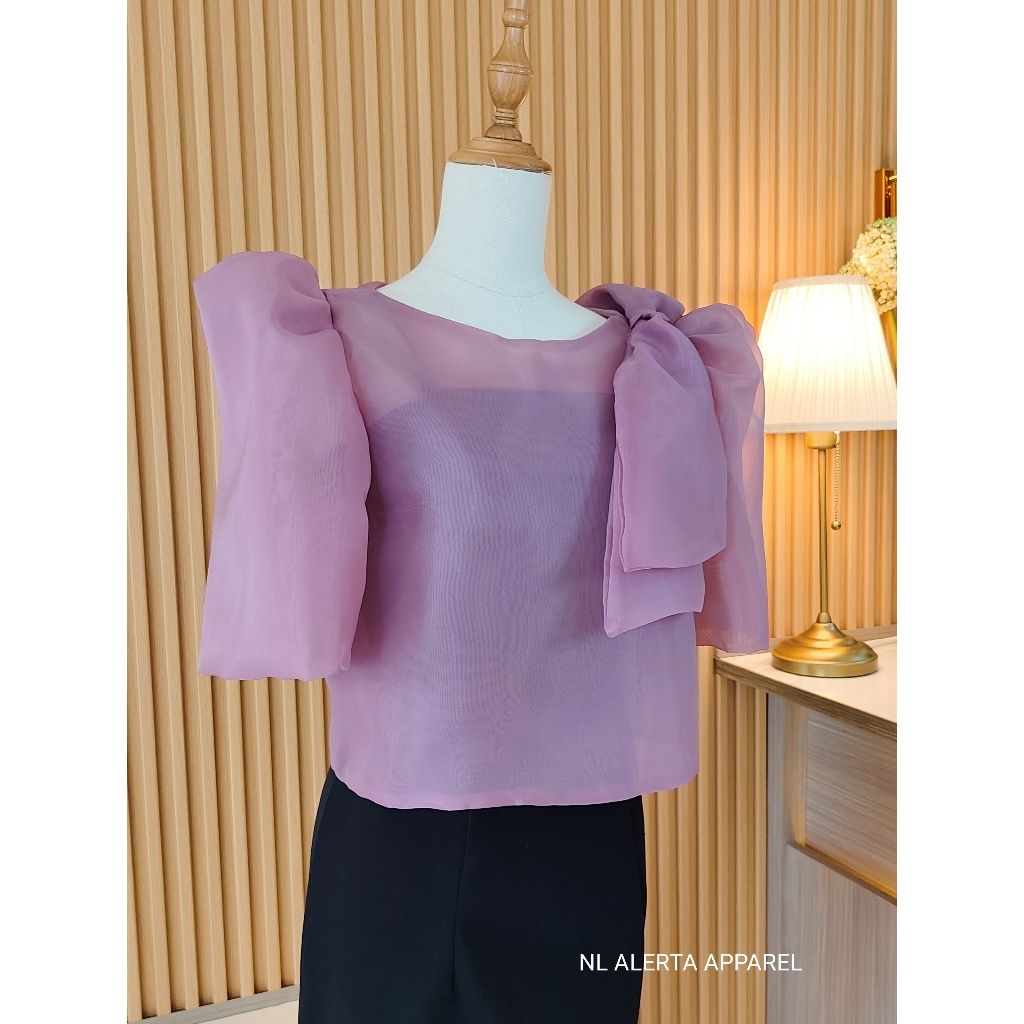 MODERN FILIPINIANA PIA CROP TOP BARONG AND INNER DRESS FOR WOMEN ...