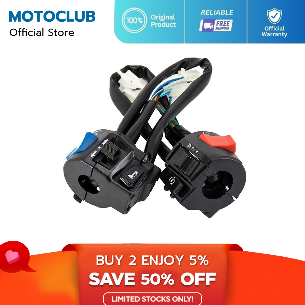 Left And Right Switch (universal ) Motorcycle Handlebar Mount On Off ...