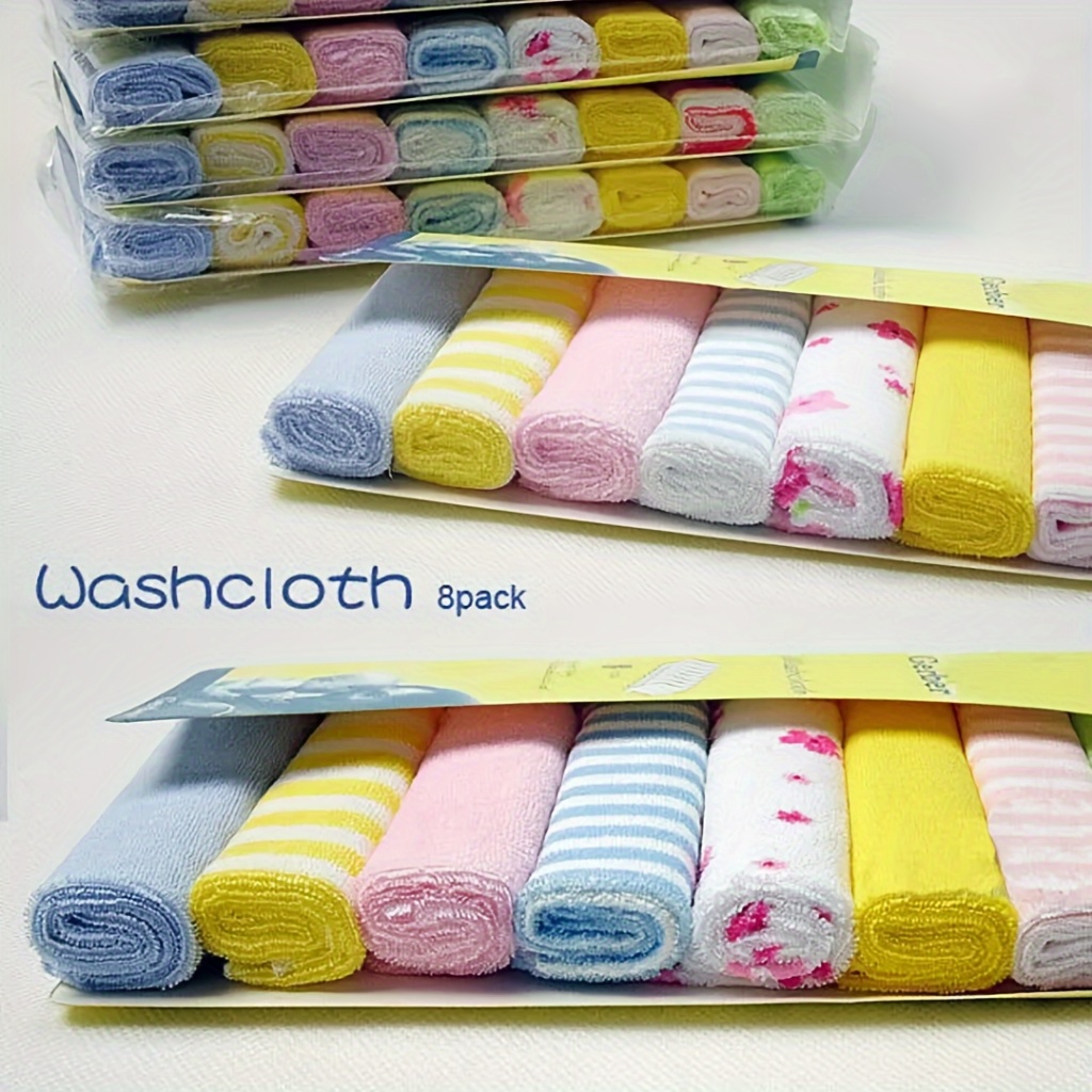 Timi 8pcs/pack Baby Towel Baby Bimpo Towel Cotton Washcloth Bimpo For ...