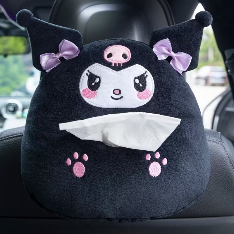 Sanrio Kuromi my Melody Pochacco Cartoon Car Drawer Box Portable Tissue ...