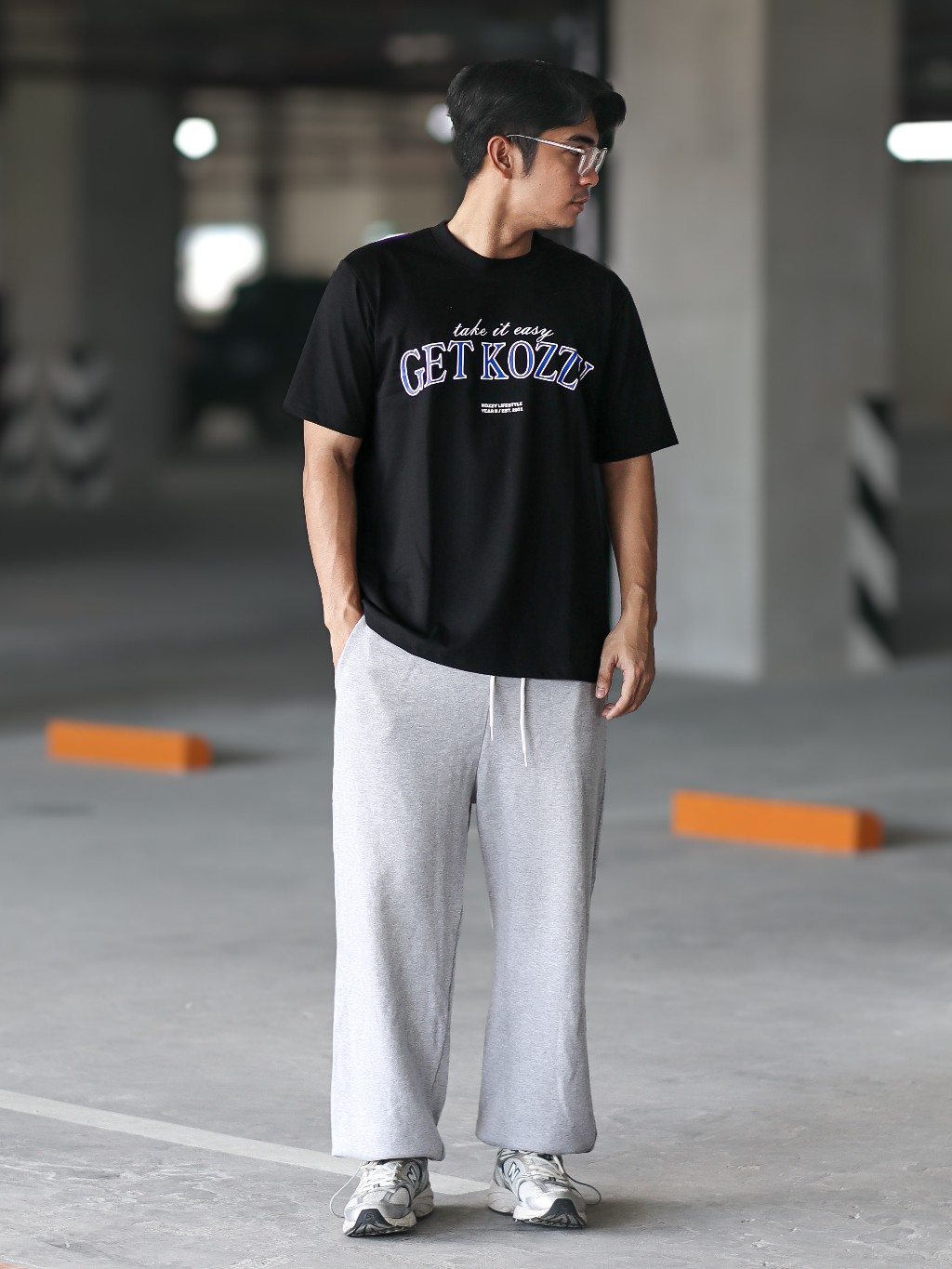 Kozzy Lifestyle Get Kozzy Oversized T-Shirt - Black and Off-White ...