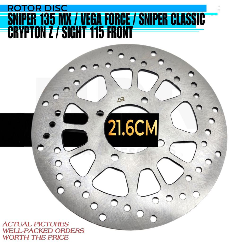 HDR ┊ FRONT STD BRAKE ROTOR DISC 220MM SNIPER 135 MX / VEGA FORCE ...