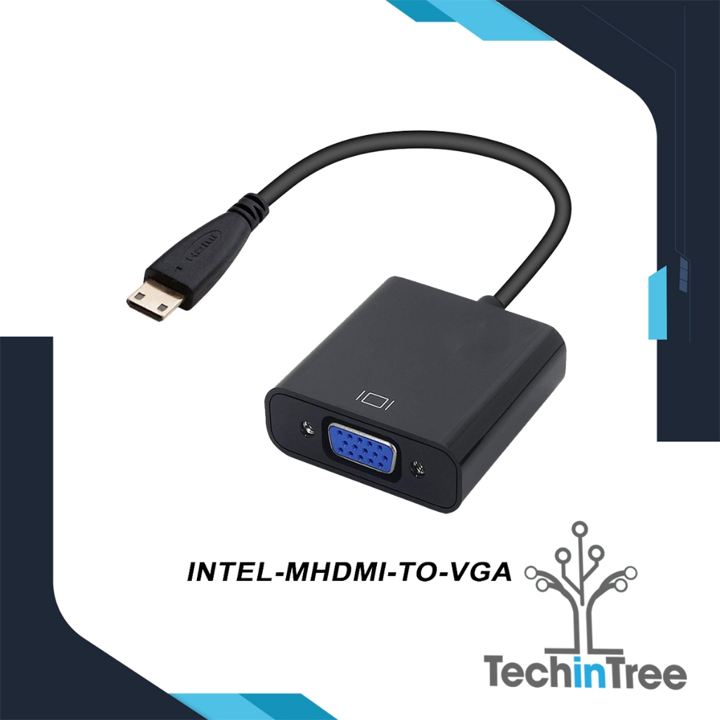 INTEL-MHDMI-TO-VGA Adapter HDMI to VGA Adapter (Male to Female ...