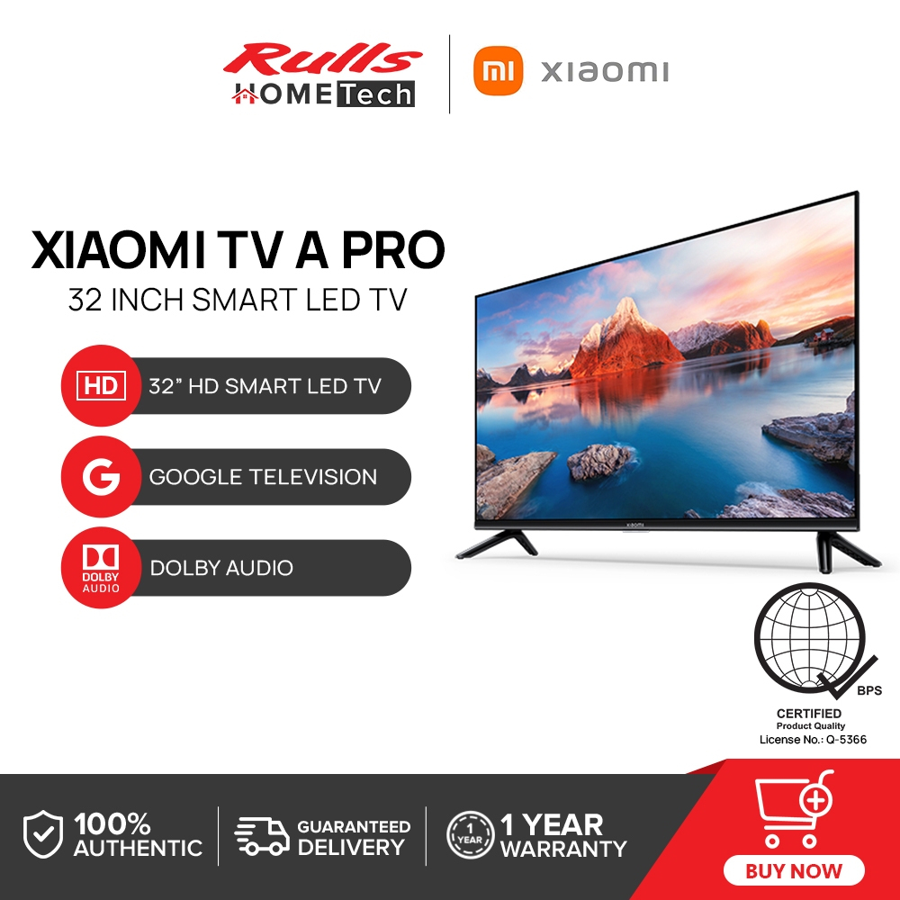 Xiaomi TV A Pro 32 Inch HD Smart LED TV | Google TV | Dolby Audio ...