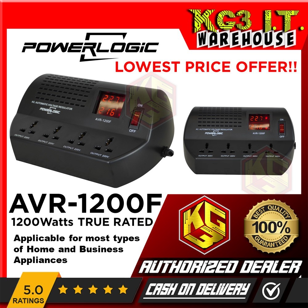 POWERLOGIC AVR-1200F AVR for All Appliances | Original and High Quality ...