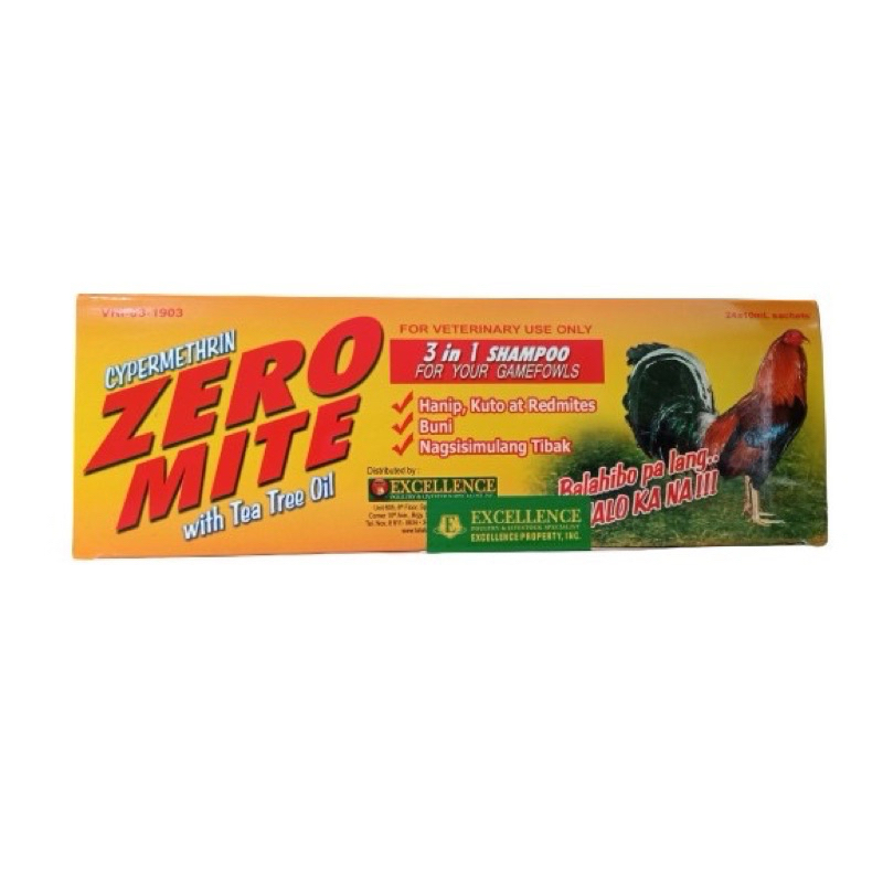 Zero Mite Shampoo for Gamefowls - 10 mL (Sold per sachet) | Shopee ...