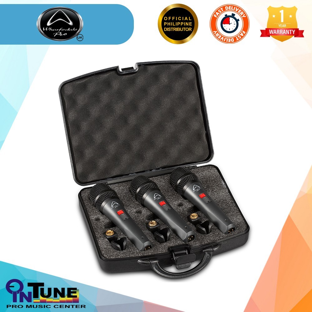 Wharfedale Pro DM50S 3 pack Microphones | Shopee Philippines