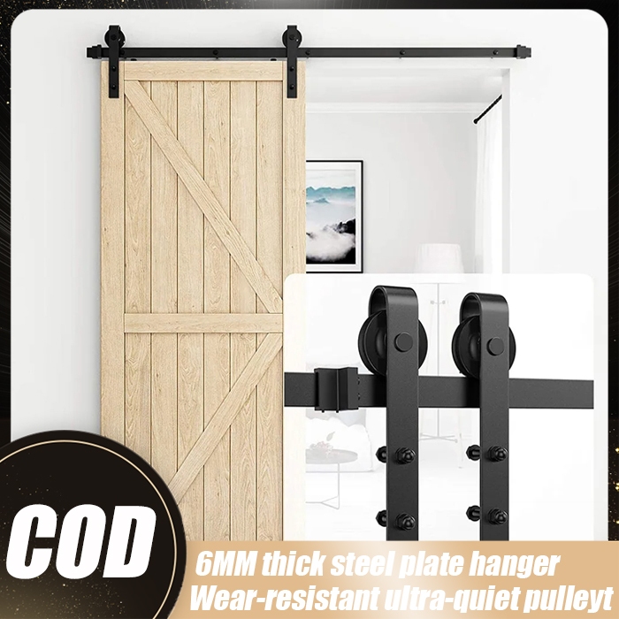 Barn sliding door hardware set steel slide rail sliding door barn track ...