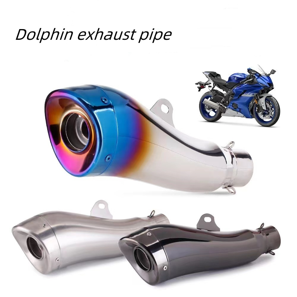 38-51mmUniversal Motorcycle Exhaust Muffler Pipe LeoVince Ekzos Muffler ...