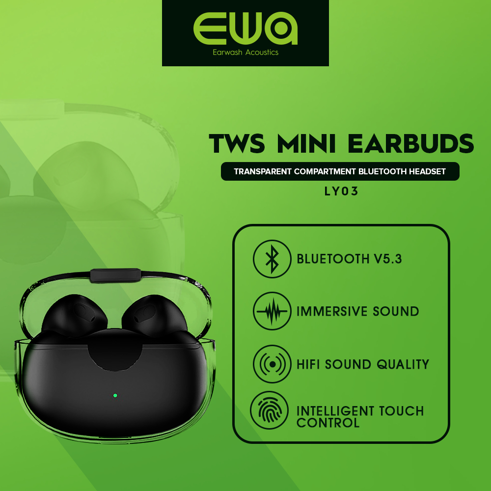 Earwash Acoustics TWS Mini Earbuds (LY03) | Shopee Philippines