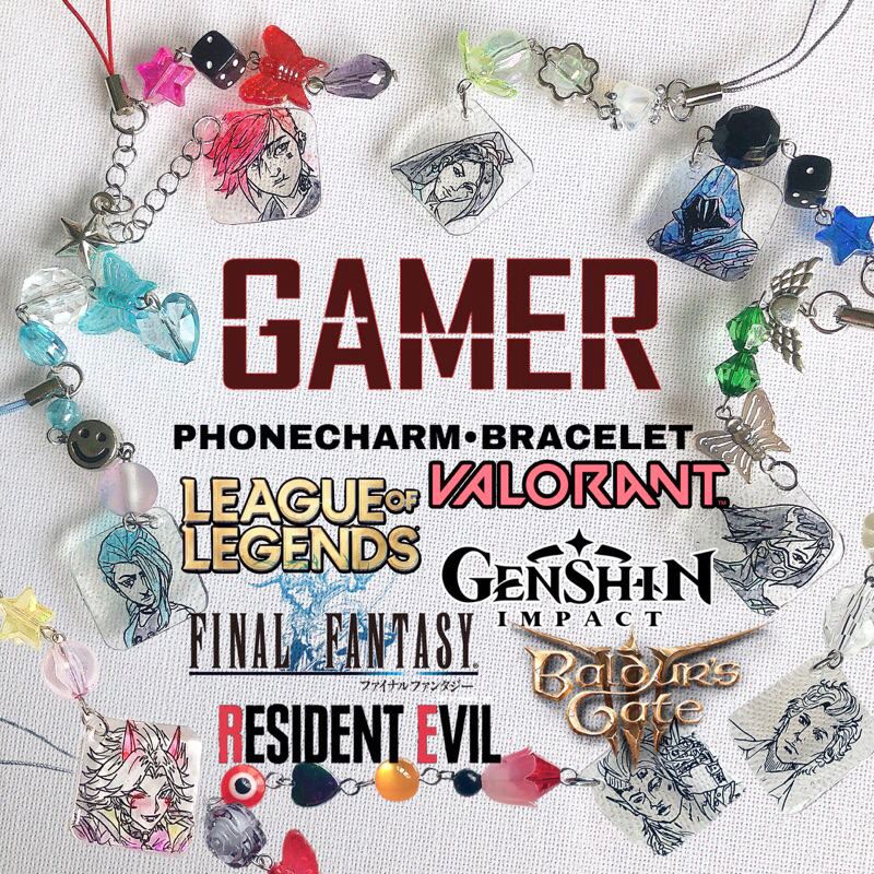 Video Game Protagonist Charms for Phone, Bag, Tumbler, etc. | Valorant ...