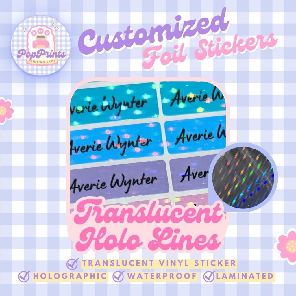 Customized FOIL Stickers | Foil and Color Print Combination Available ...