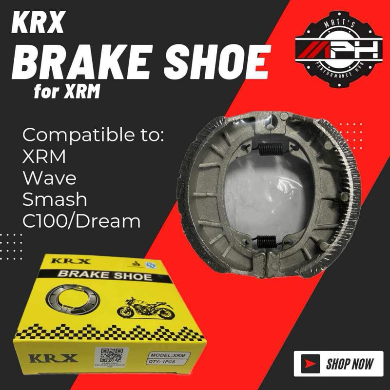 KRX Motorcycle Brake Shoe XRM / Wave / Smash / Rusi / C100 | Shopee ...