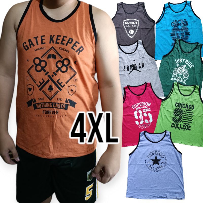 Men's Plus Size Big Size Cotton Muscle and Sando 2XL 3XL 4XL 5XL ...