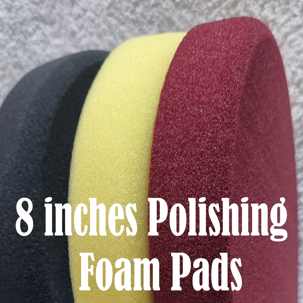 Foam Buffing Pad, 8 inches Foam Pad for Heavy Medium and Light | Shopee ...