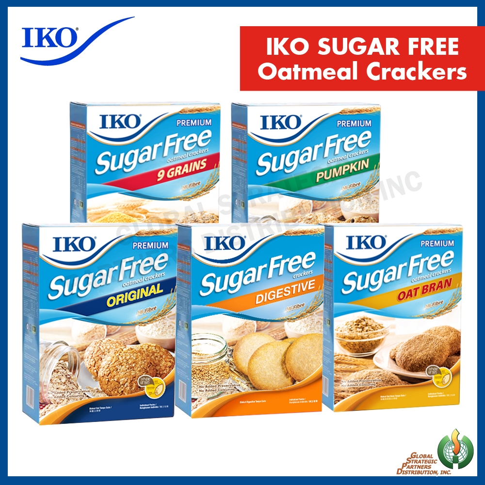 IKO Sugar Free Oatmeal Crackers 178gms | Shopee Philippines