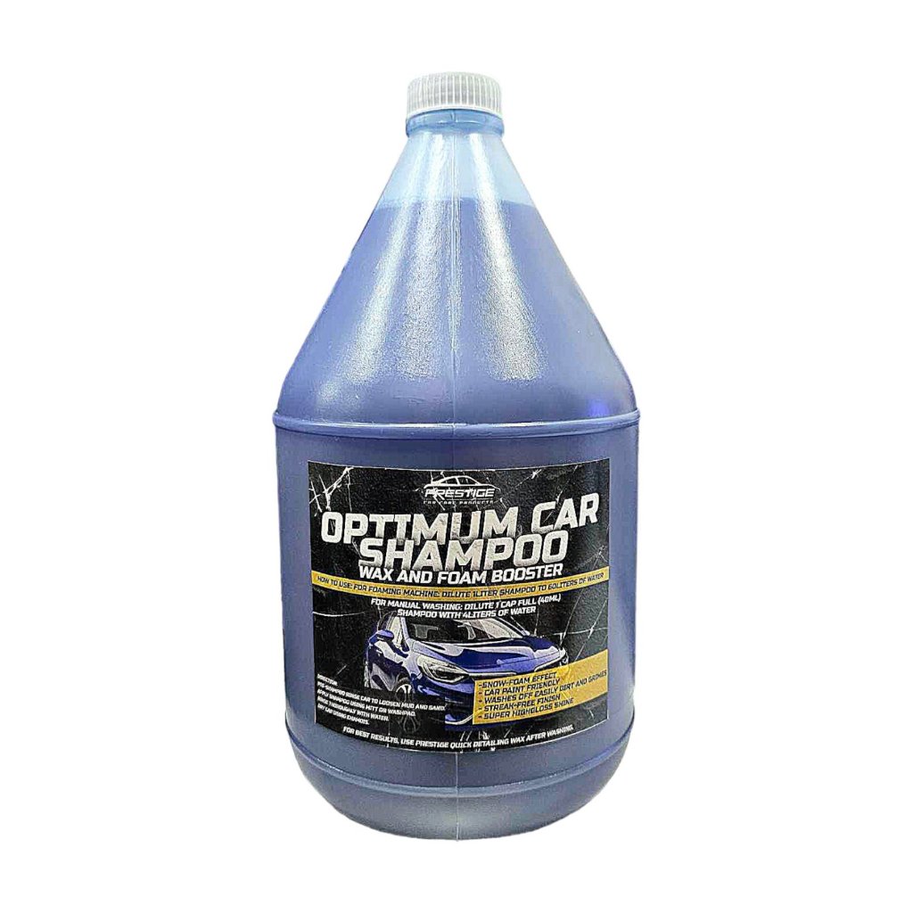 Prestige OPTIMUM Car Shampoo with Wax and Foam Booster 1 GALLON ...