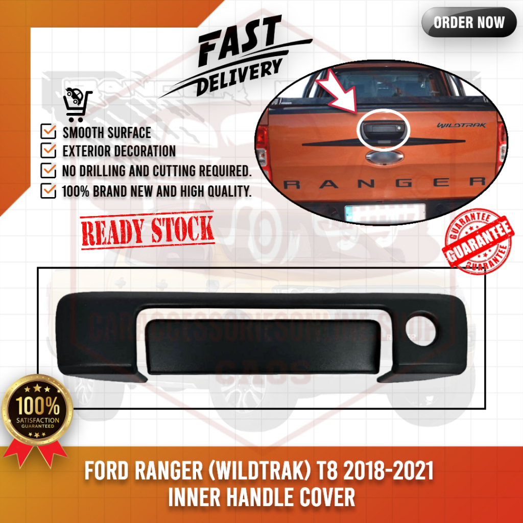 CAOS - FORD RANGER (WILDTRAK) T8 2018 - 2021 INNER HANDLE COVER (10252 ...